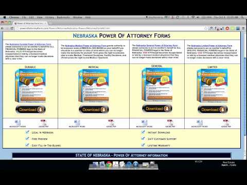 Power of Attorney Form Nebraska