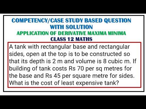 Application of Derivative |Maxima Minima  Problems | NCERT Chapter  6 Miscellaneous  Question No 9