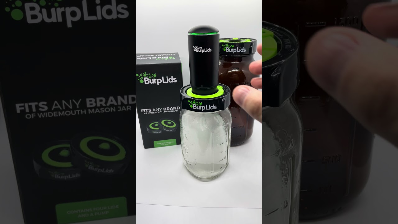 Burp Lids for Vacuum Sealing, Fermenting, and Canning in 2024! 🌟 #Curing #fermentation #BurpLids