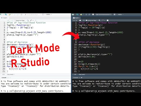 How to get dark mode in R Studio