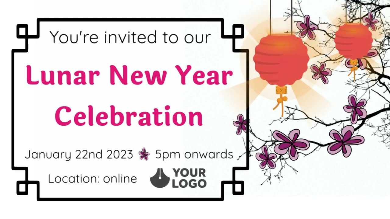 Lunar New Year 2023 | Animated Invitation Template