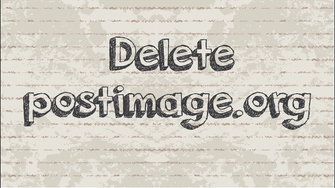How to delete image from postimage.org