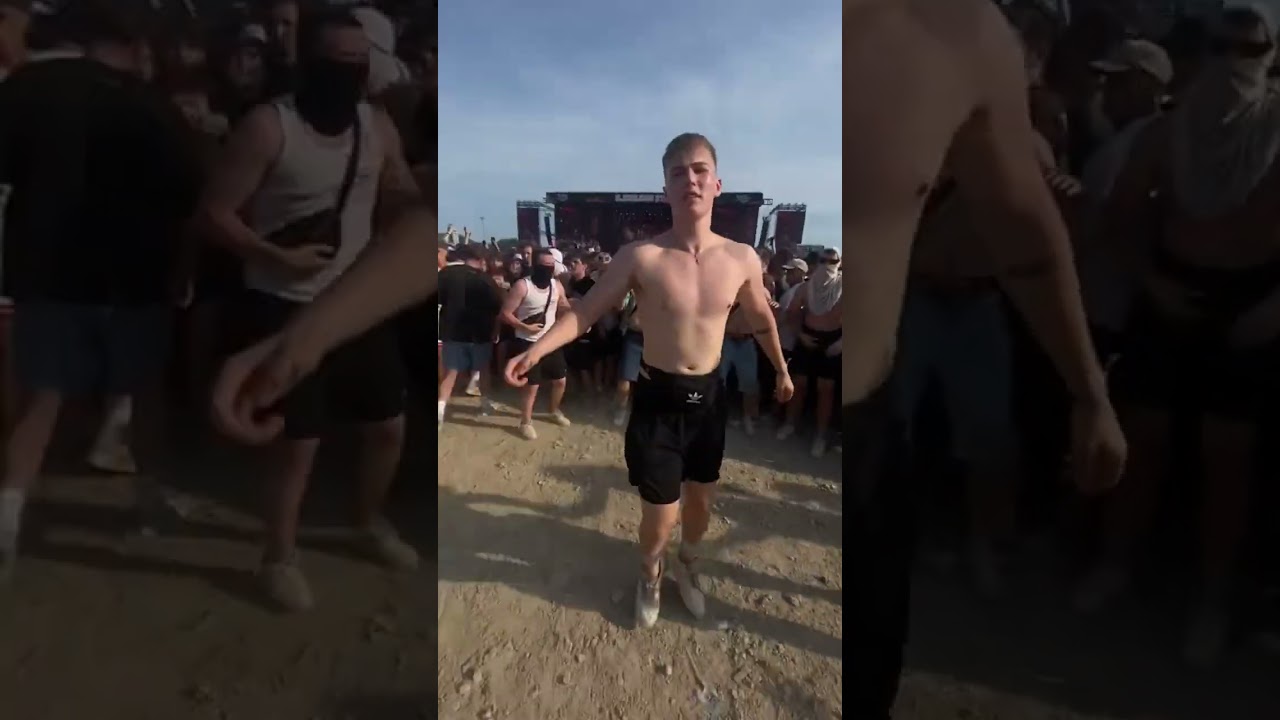 Who has the best moshpits EU or U.S #moshpit #shorts #skimasktheslumpgod