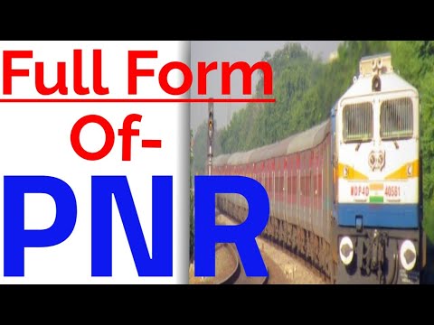 Full form of PNR - PNR Full form by Basic Knowledge | Most important Full forms | by Basic Knowlede