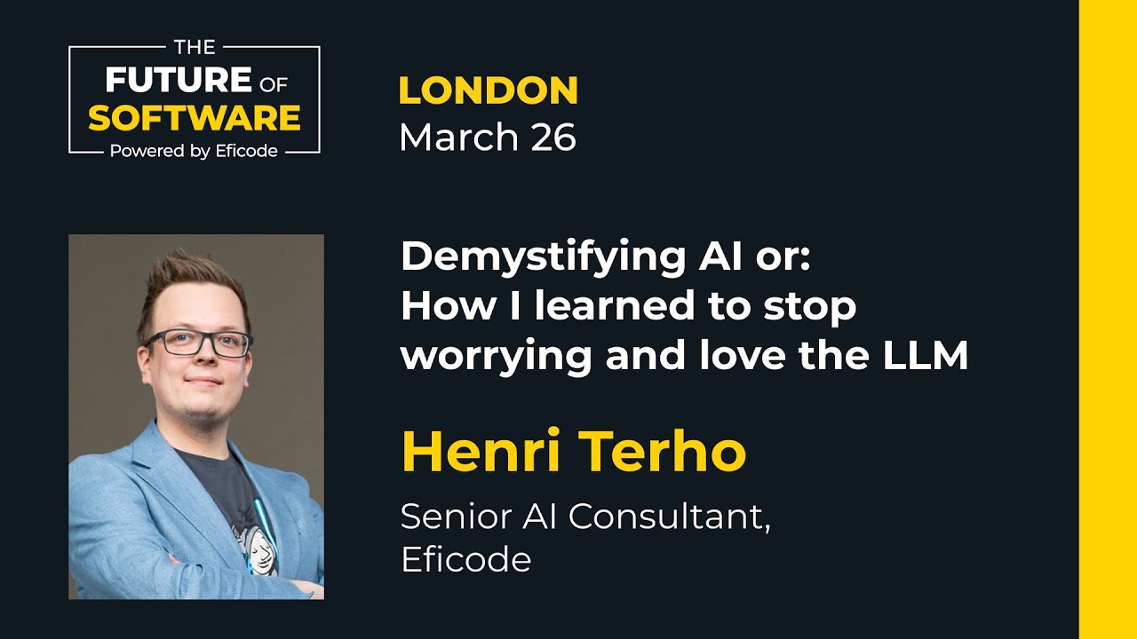 Demystifying AI or: How I learned to stop worrying and love the LLM ...