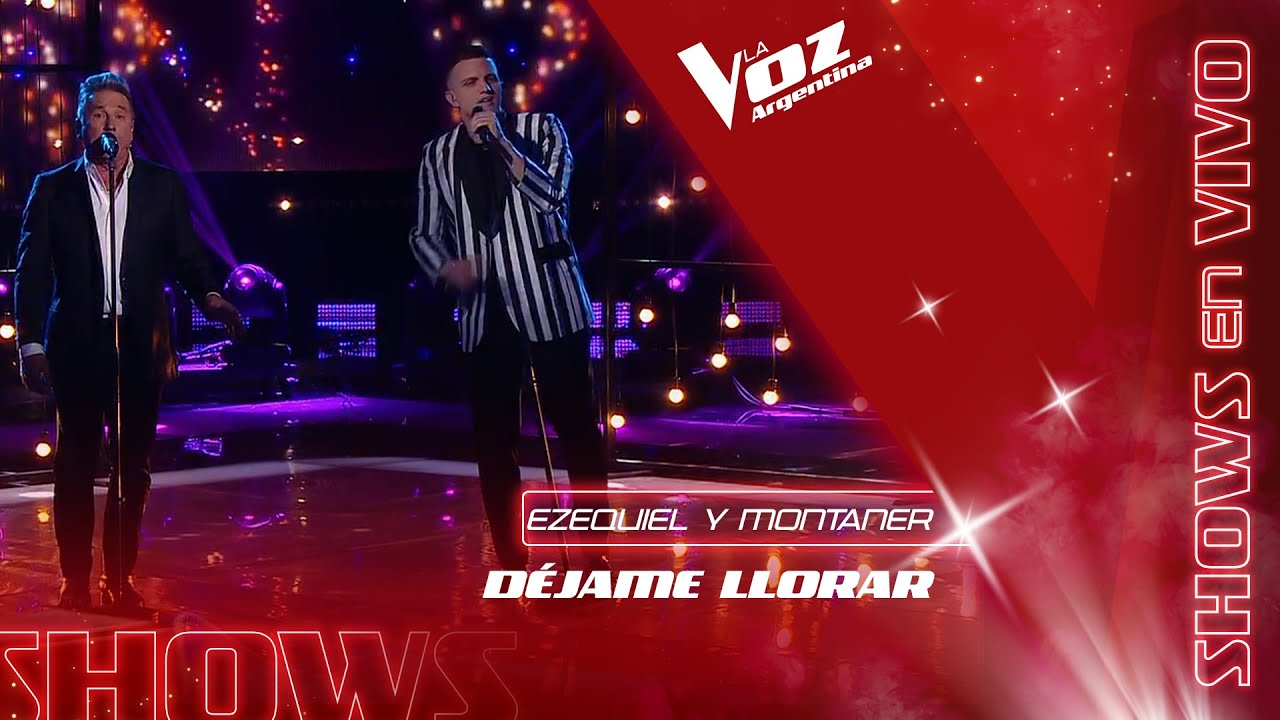 Ezequiel Pedraza y Montaner - “Dejame llorar” - La gran final – La Voz Argentina 2021