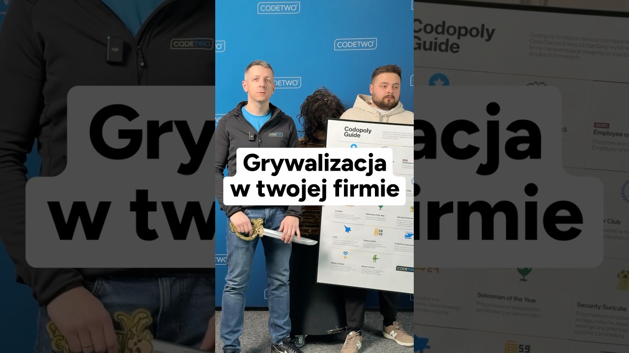 Grywalizacja w CodeTwo - jak wpływa na ludzi i prądy rzeczne w Jeleniej? Odpowiadam: Nie wpływa!