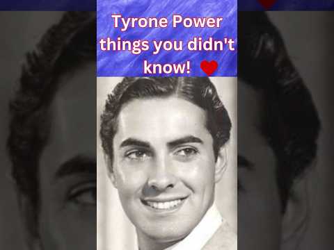 Tyrone Power: 7 SURPRISING FACTS about the Hollywood Icon!