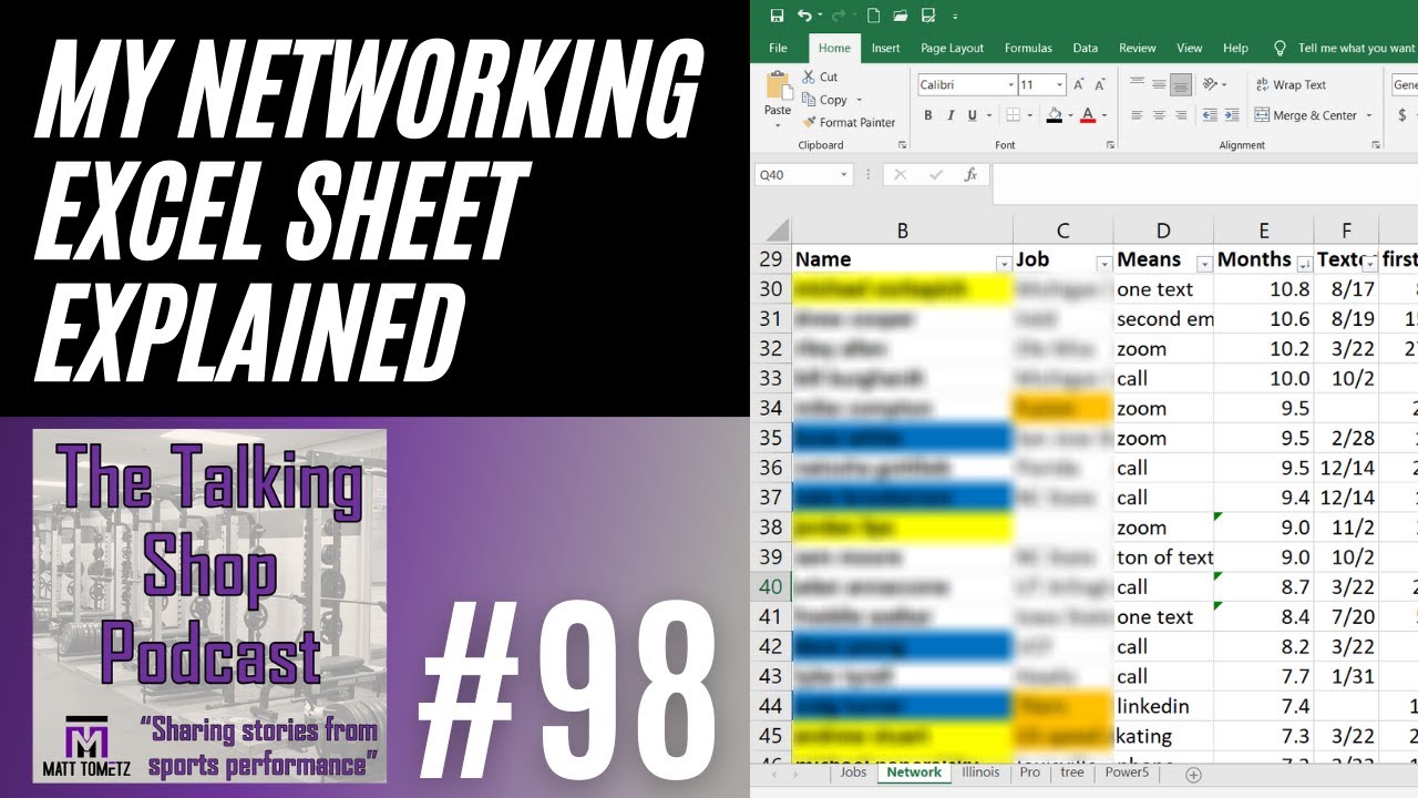 Best Tip to Level Up Your Networking, Explaining My Excel Sheet and Process for Connection