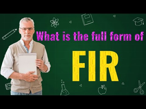 What is the full form of FIR | FIR full form | MOHAMMAD JEE