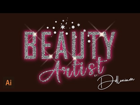 How to Create Makeup Artist Logo Design With Glitter and Glam - How to Make Beauty Logo