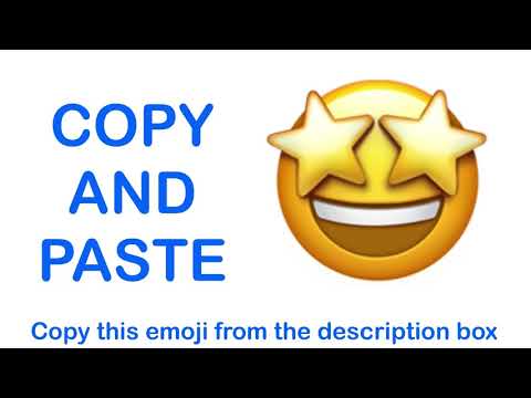 Star Struck EMOJI ( APPLE ) - COPY and PASTE EMOJIS