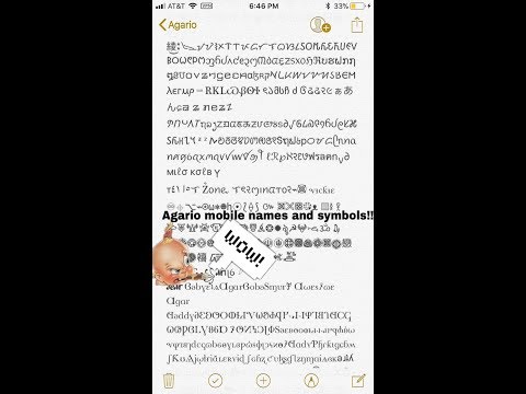 Agario mobile names copy and paste (symbols)
