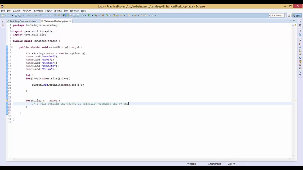 8 - 0 - Enhanced For Loop [Selenium-Java-Basic-To-Expert]