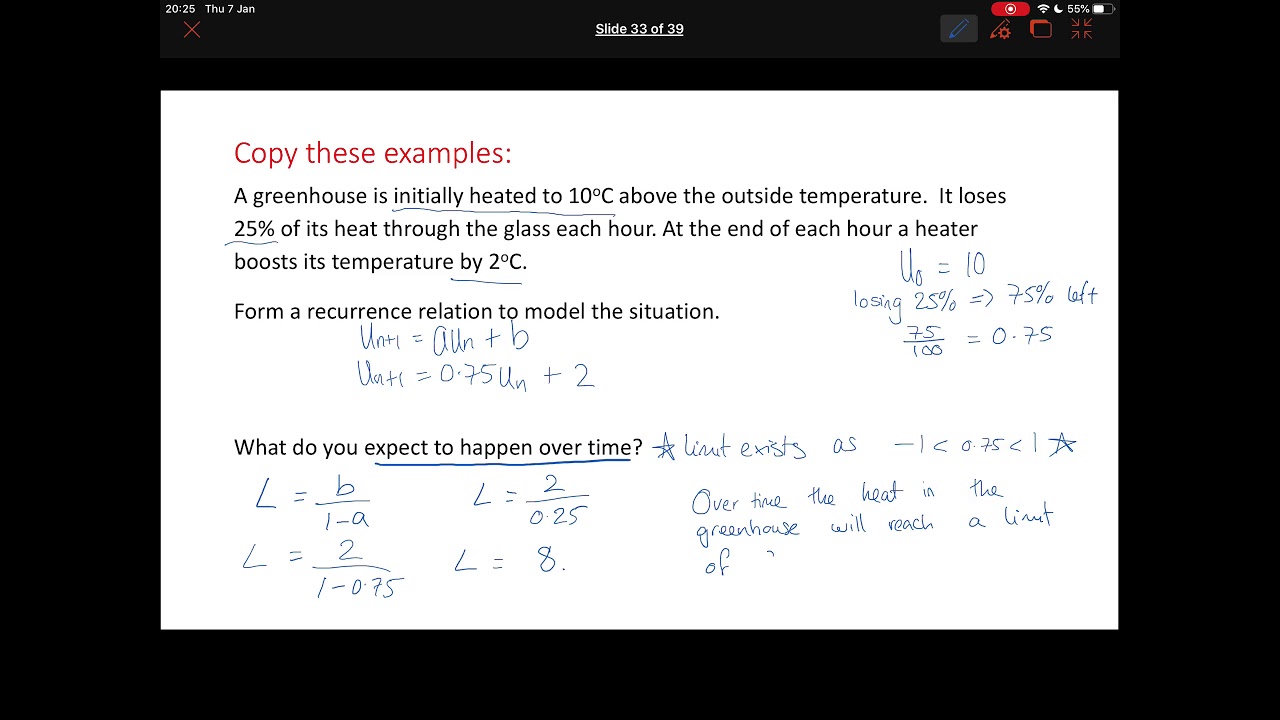 5. Setting up recurrence relations