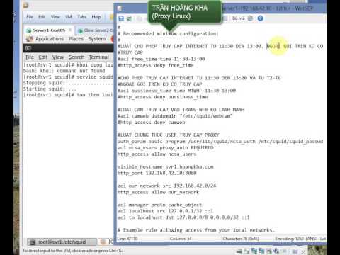HƯỚNG DẪN CÀI ĐẶT PROXY VÀ CẤU HÌNH CÁC ACCESS CONTROL LIST TRONG PROXY ...