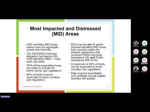CDBG-DR (2023-2024 Hurricanes) Town Hall Meeting