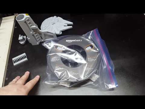 Amazon Basics brand Gray PLA 3D Printer filament review