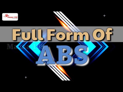 Full form of ABS | full form of abs | ABS means | Automobile | vehicle related | Acronym | Mazaa 108