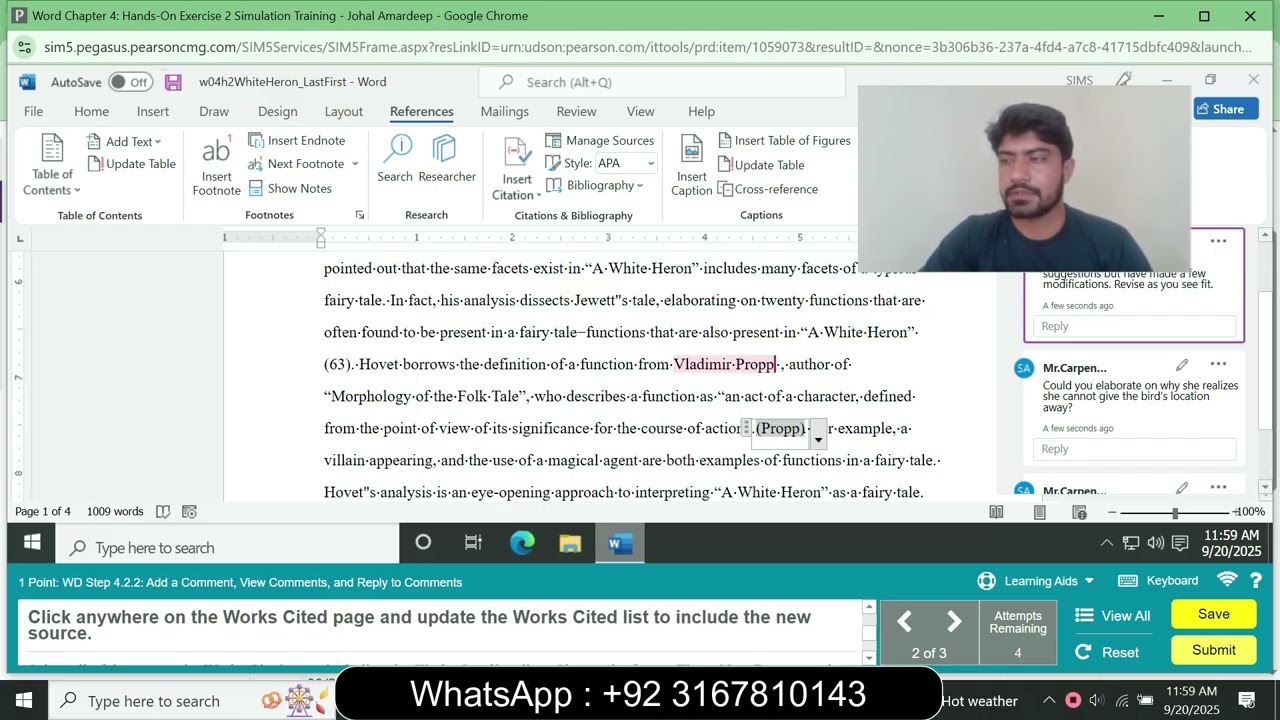 Word Chapter 4 Hands On Exercise 2 Simulation Training | Word Chapter 4  Exercise 2 Simulation Exam