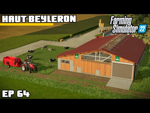 NEW £250,000 COW SHED! WOW | Farming Simulator 22 - Haut-Beyleron | Episode 64