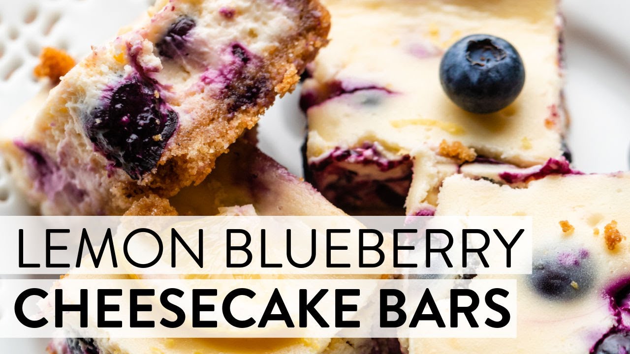 Lemon Blueberry Cheesecake Bars | Sally's Baking