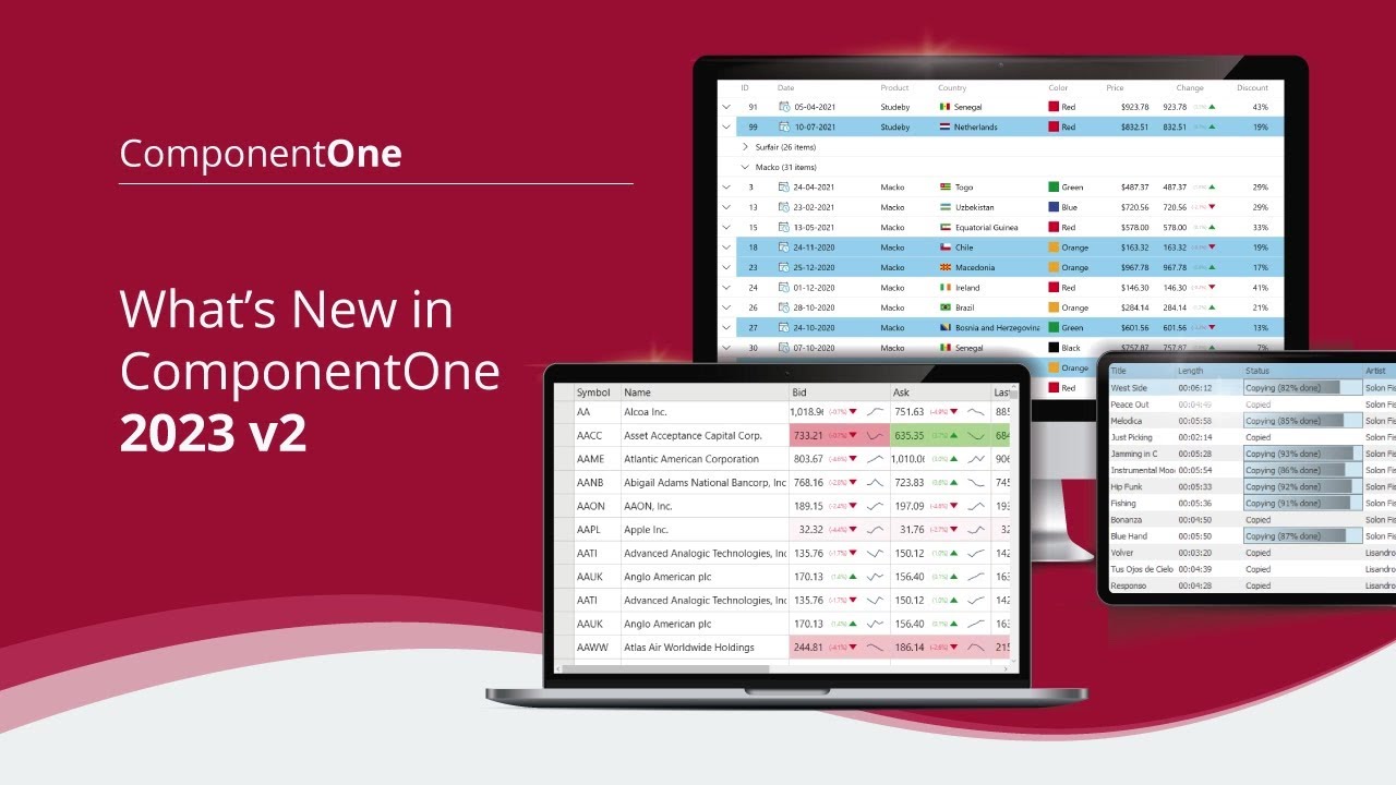 ComponentOne 2023 v2 Release Highlights