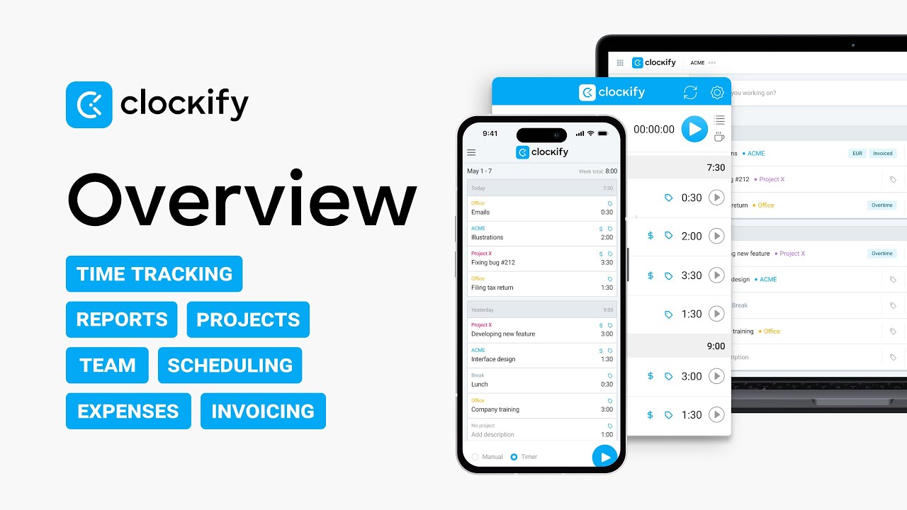 Clockify Features: Quick Overview