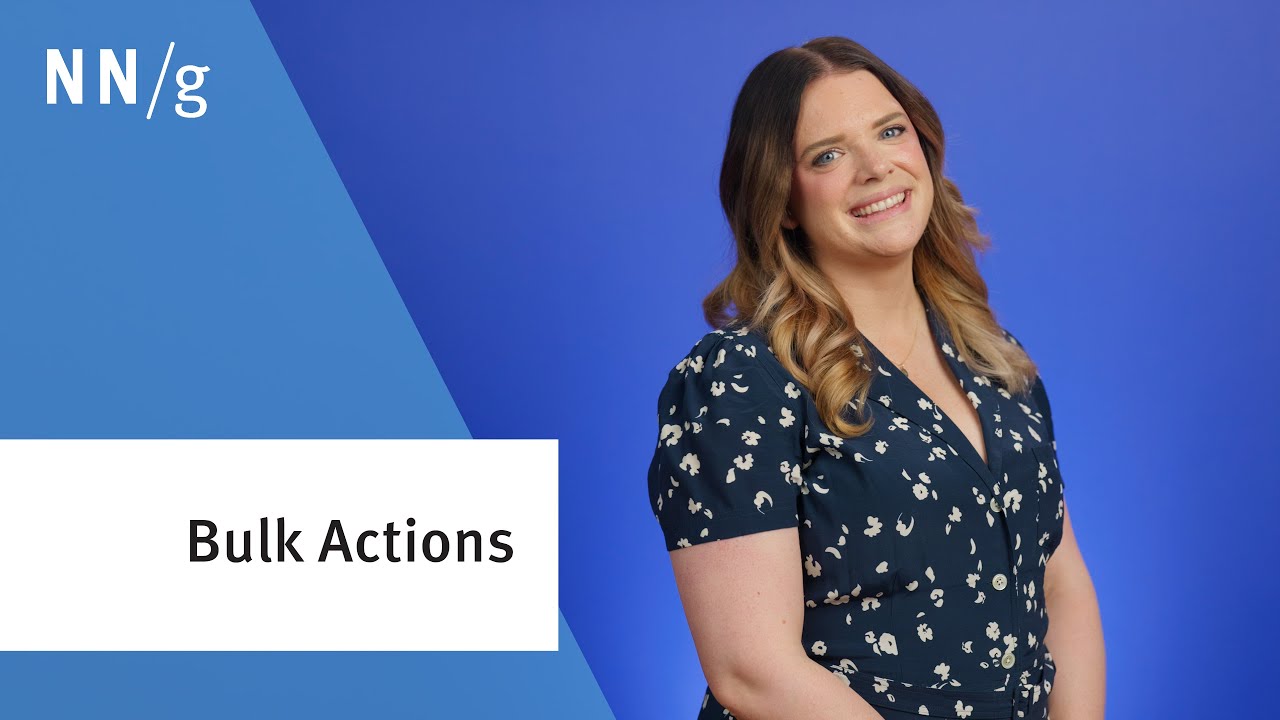 Bulk Actions: 3 Design Guidelines