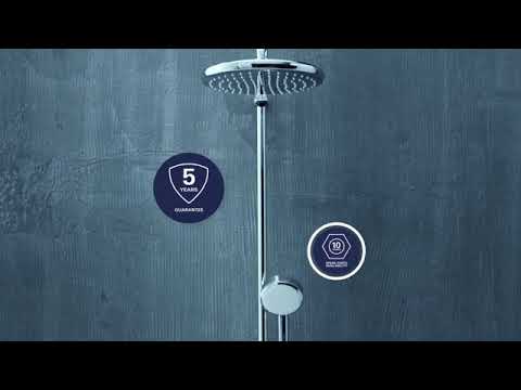 GROHE - Ensemble de douche 2 jets avec barre Tempesta 100 Chromé ...