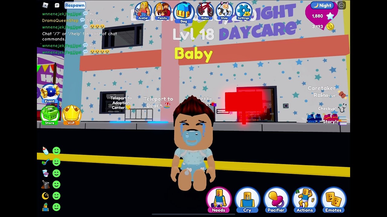 Twilight Daycare Roblox Baby Crying Peach Pie Declined Family Invitation