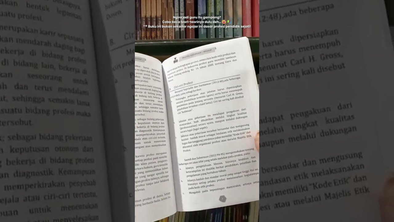 Jalan Jadi Guru Profesional Dimulai dari Buku Ini! #ytshorts #trending #buku