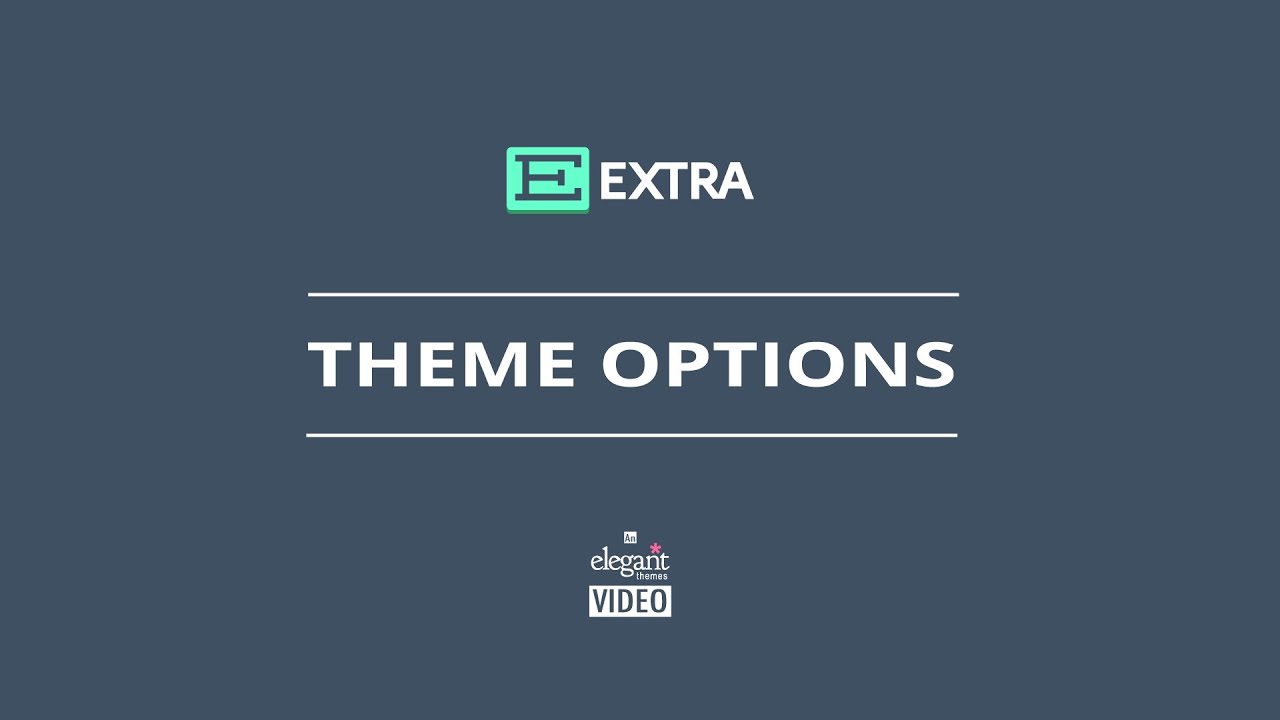 Extra Theme Options