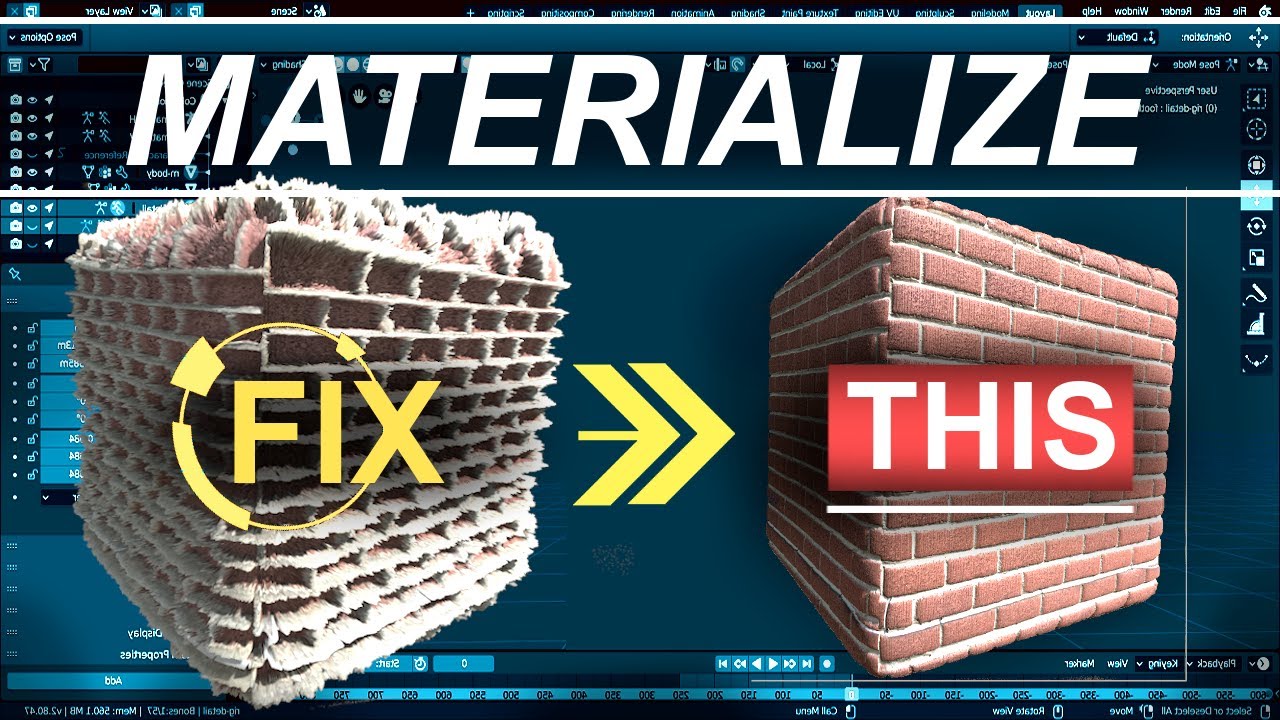 Materialize Displacement Problems Fixed (Brick Tutorial)