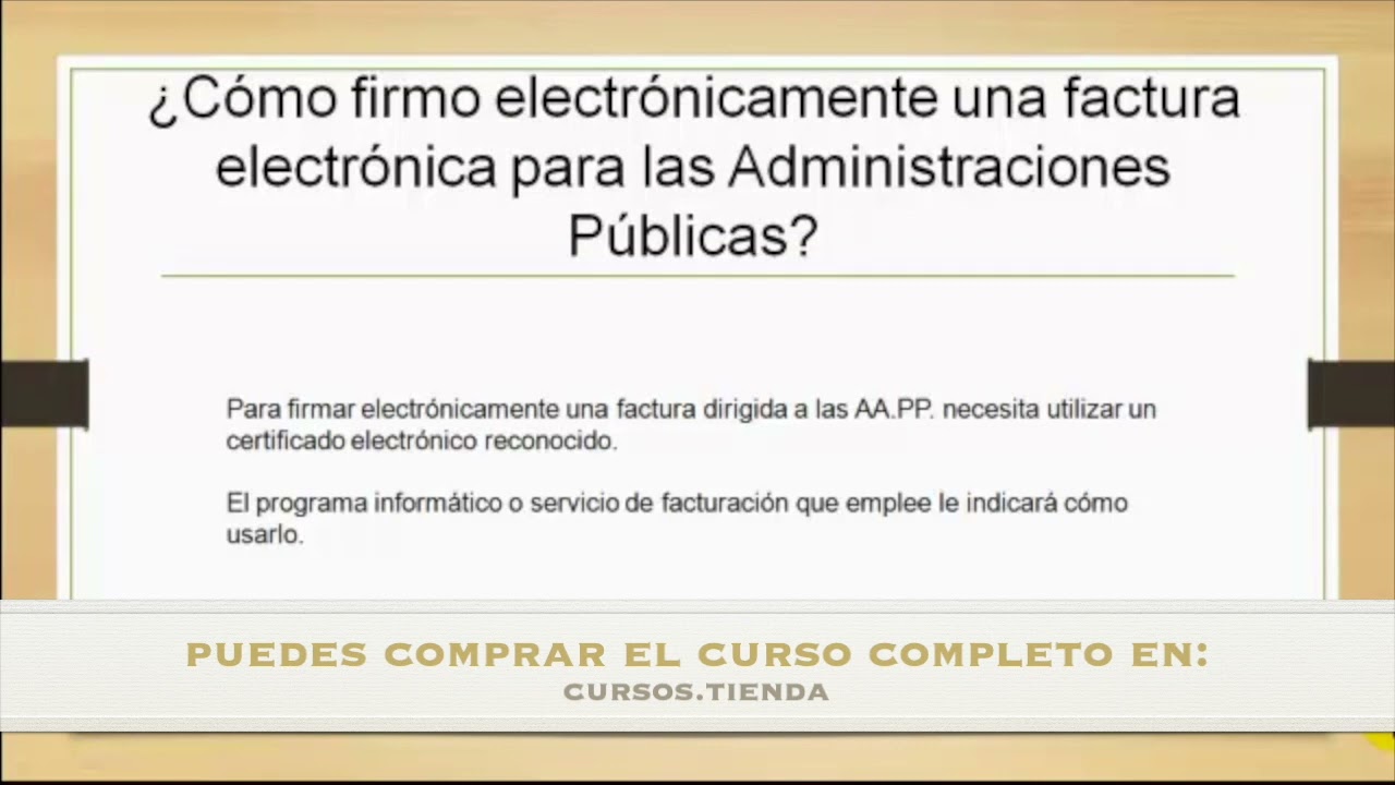 Factura electronica - Tema 4 Administraciones publicas