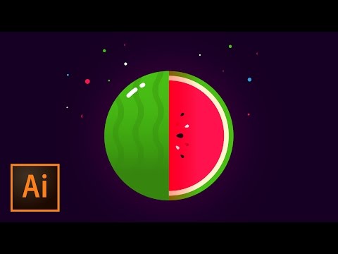 Create a Vector Watermelon Logo Mark – Illustrator Tutorial Video ...