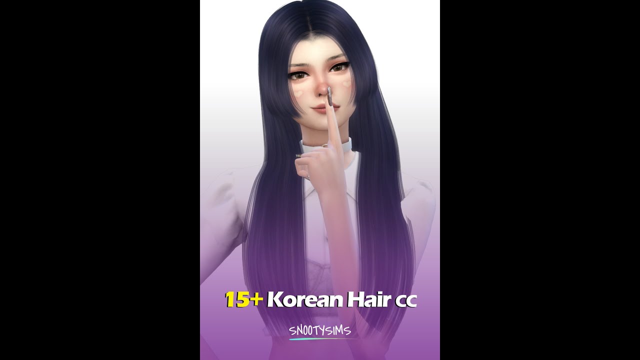 Korean Hair CC for the Sims 4! (Kawaii Content😍)