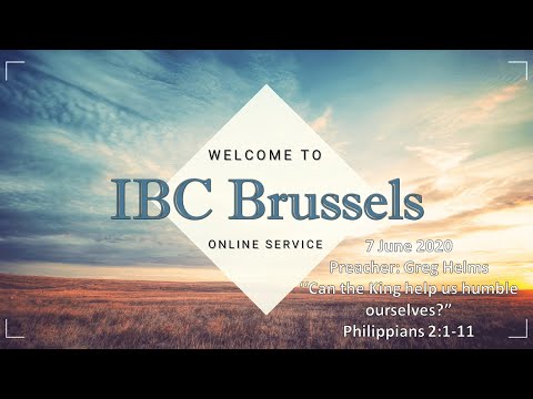 Can the King help us humble ourselves? – International Baptist Church ...