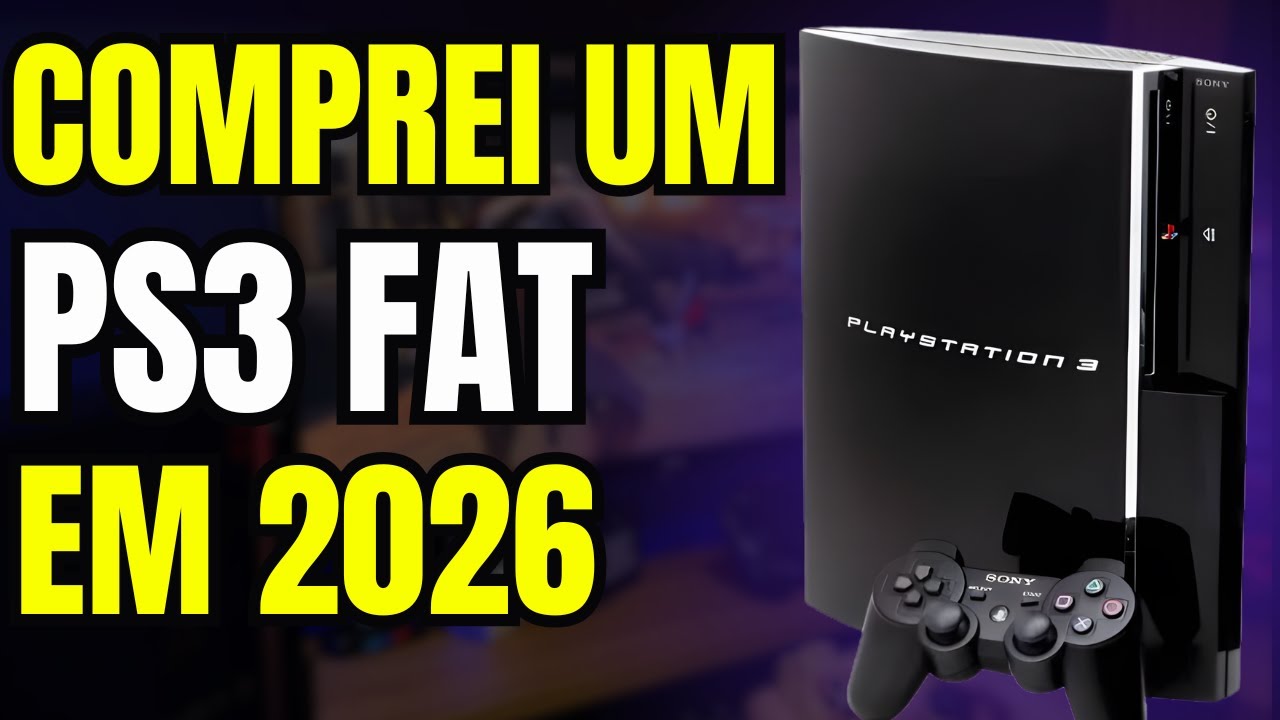 😨SIM, EU COMPREI UM PS3 FAT DE 1TB DESBLOQUEADO EM PLENO 2026!