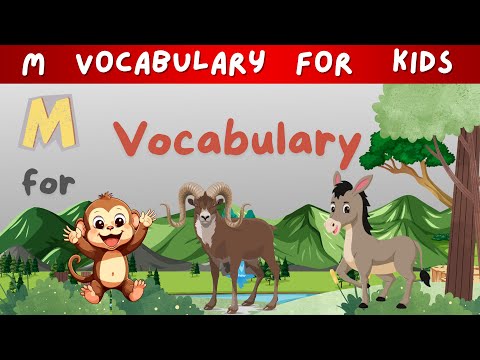Letter M Vocabulary for kids / latter's starting with M /letter Mm words/M Words/Mm /Phonics #kids