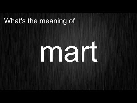 No More Confusion! Explaining "mart" Meaning, Teaching You Standard British Pronunciation!
