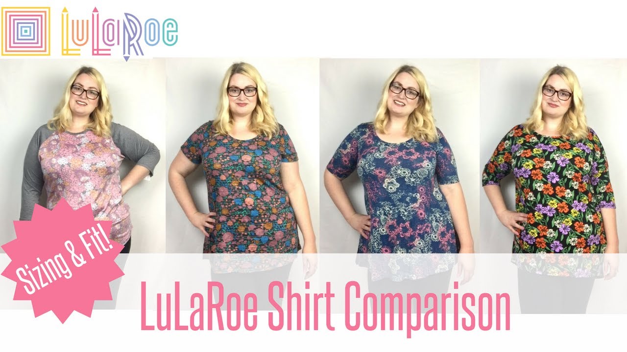 LuLaRoe Shirt Comparison - Sizing and Fit for PLUS SIZES