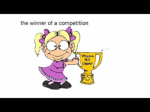 champ meaning | Vocabulary for Kids | Children's Dictionary | Learn English Vocabulary