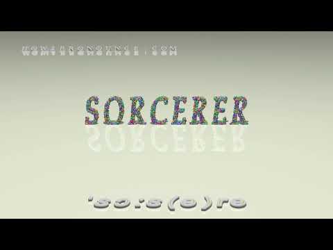 sorcerer - pronunciation + Examples in sentences and phrases