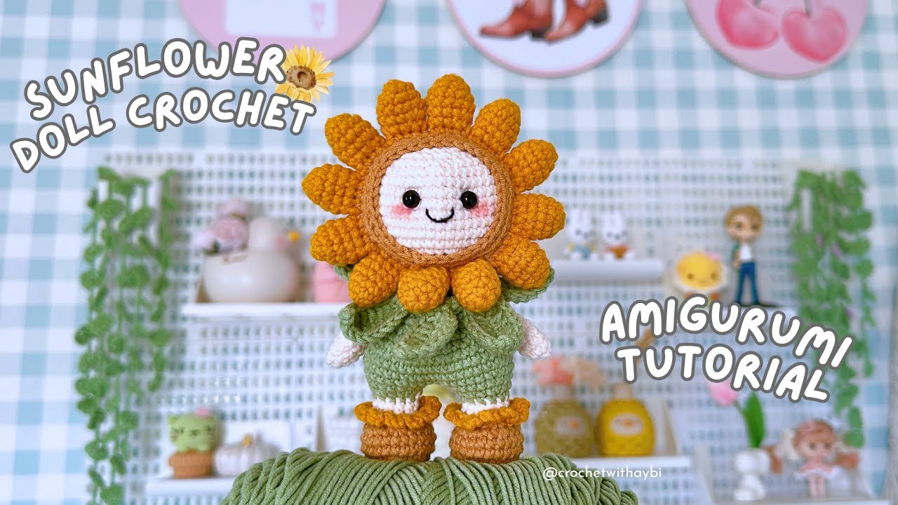 Sunflower Doll Crochet Part 2 | Free Amigurumi Pattern & Tutorial | How to Crochet Sunflower Doll
