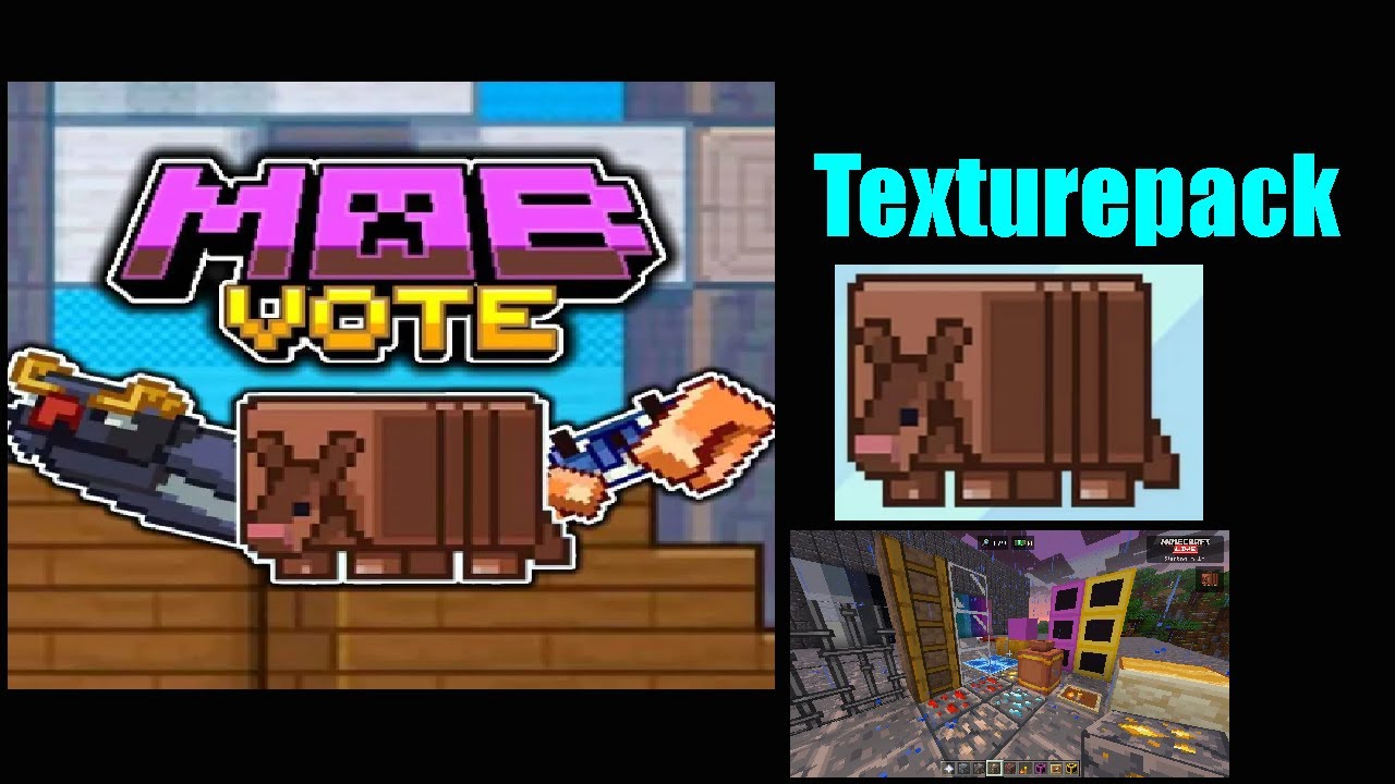 Minecraft Mob vote Texture pack 2023 Download!