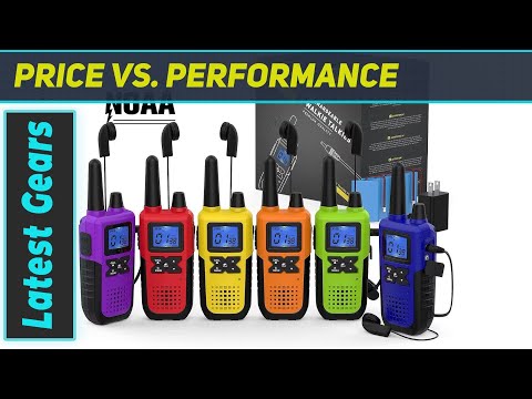 Topsung 6 Walkie Talkies for Adults - Best Long Range Two-Way Radios with Advanced Features