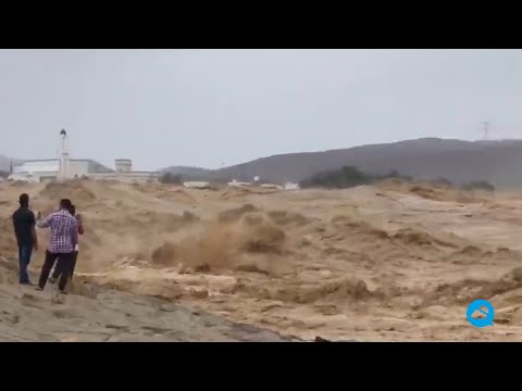 Torrential rains in southern Arabian Peninsula