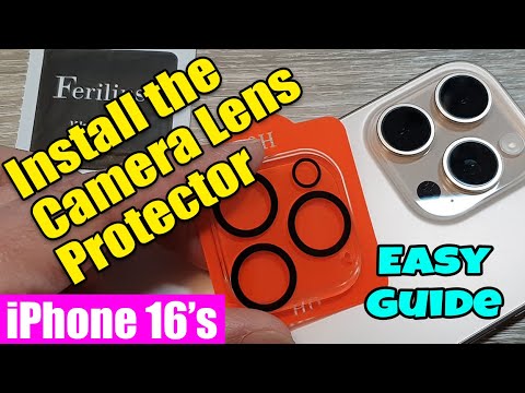📸 How to Install the Camera Lens Protector on iPhone 16/16 Pro
