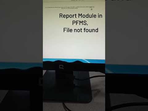 File not found, sorry for any inconvenience caused you in PFMS portal.